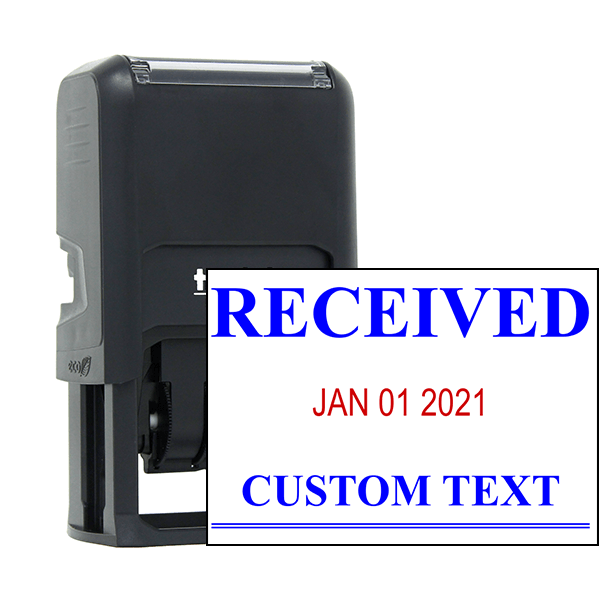 News Font Received Date Stamp, 1 Custom Line | HC Brands